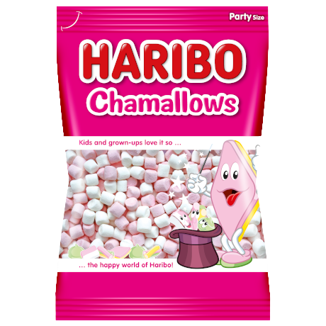 Chamallows Mini Rose et Blanc Sachet vrac 1kg haribo - HELLOCANDY
